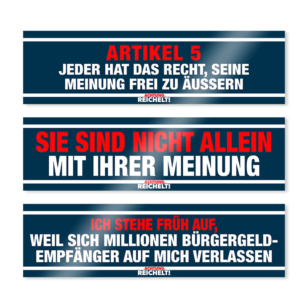 Achtung Reichelt! - Sticker Set – Nius